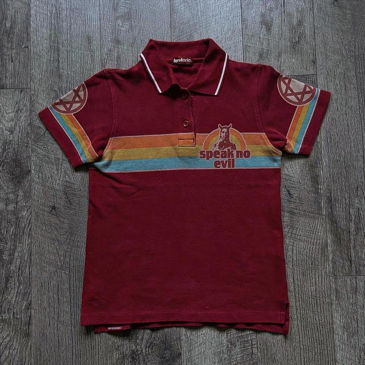 hysteric glamour speak no evil polo fits like a... - Depop
