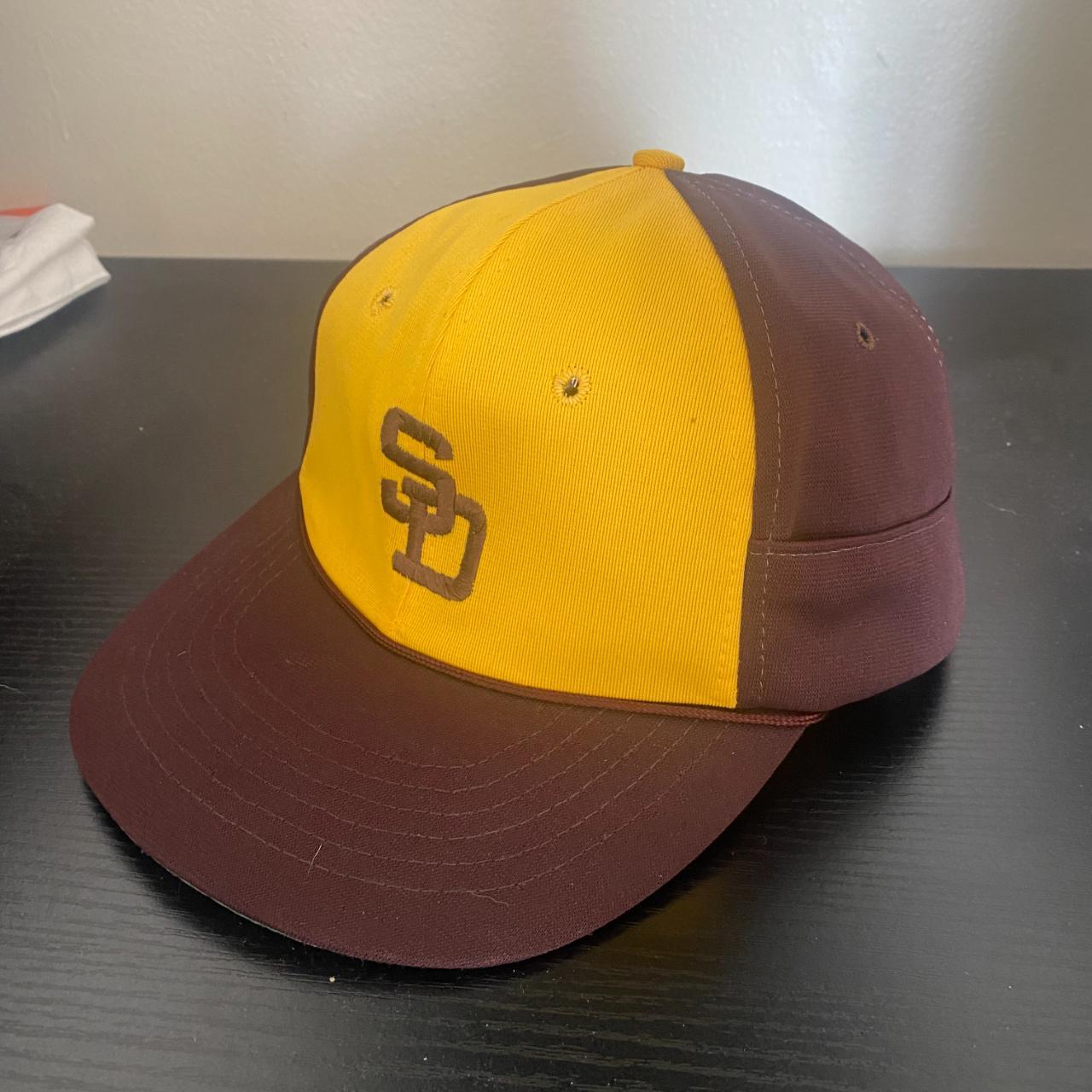 Vintage San Diego Padres Brown & Yellow Hidden... | Depop