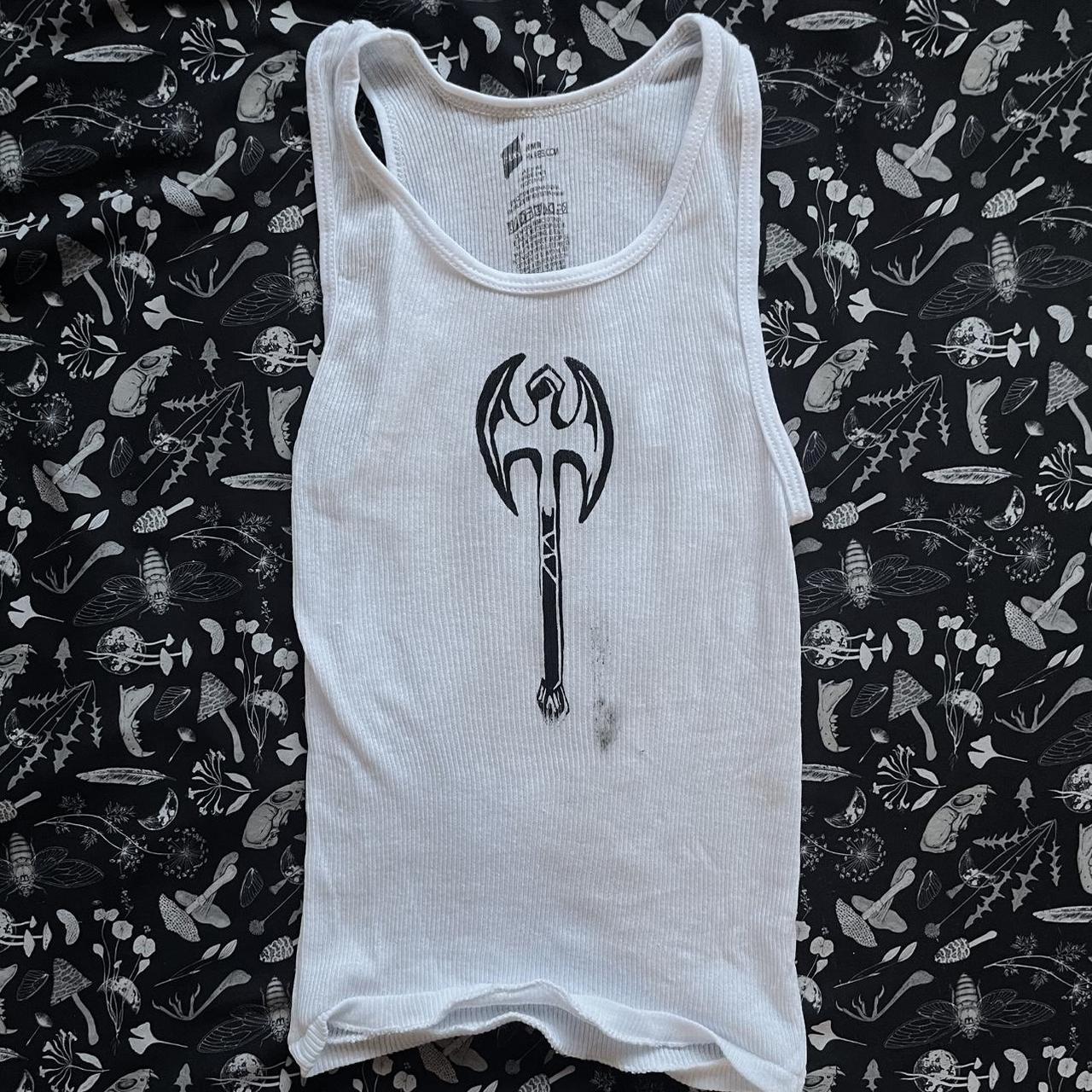 REJECT battle axe screenprint tank top 🪓... | Depop
