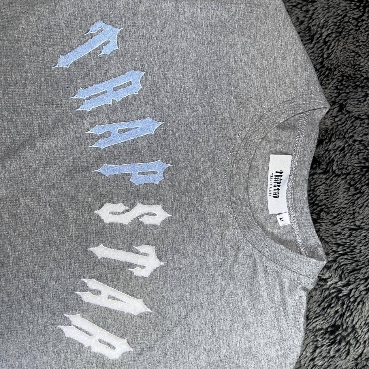 Grey and blue trapstar short and top set New -... - Depop