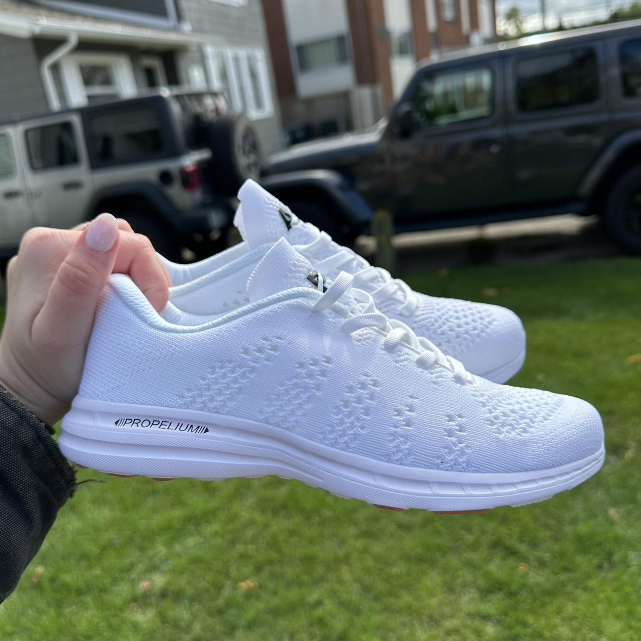 APL white tennis shoes size 6 Brand new Original... - Depop