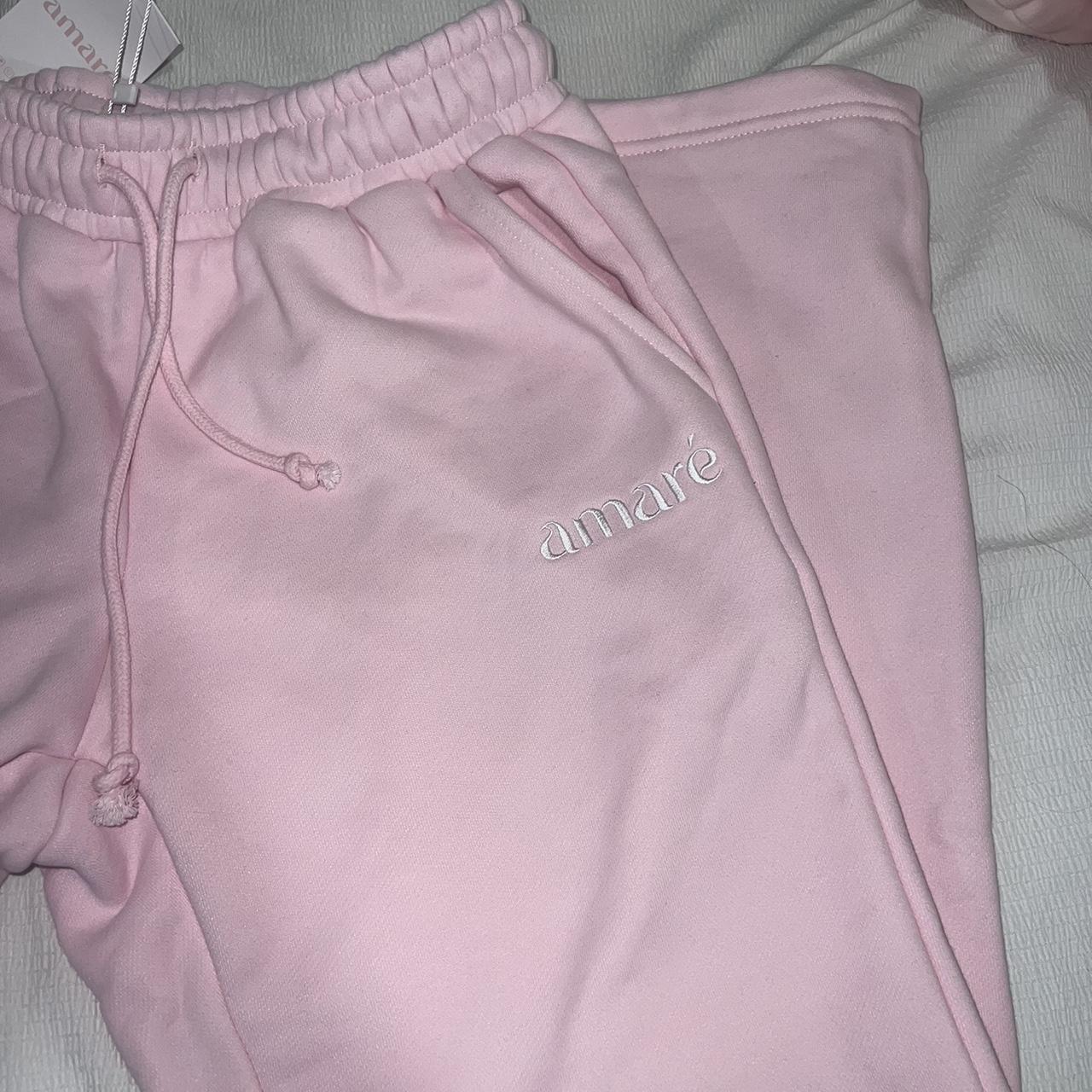 small light pink sweatpants from amaré!! new... - Depop