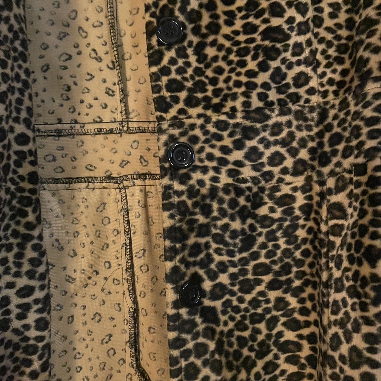 leopard/cheetah print jacket - Depop