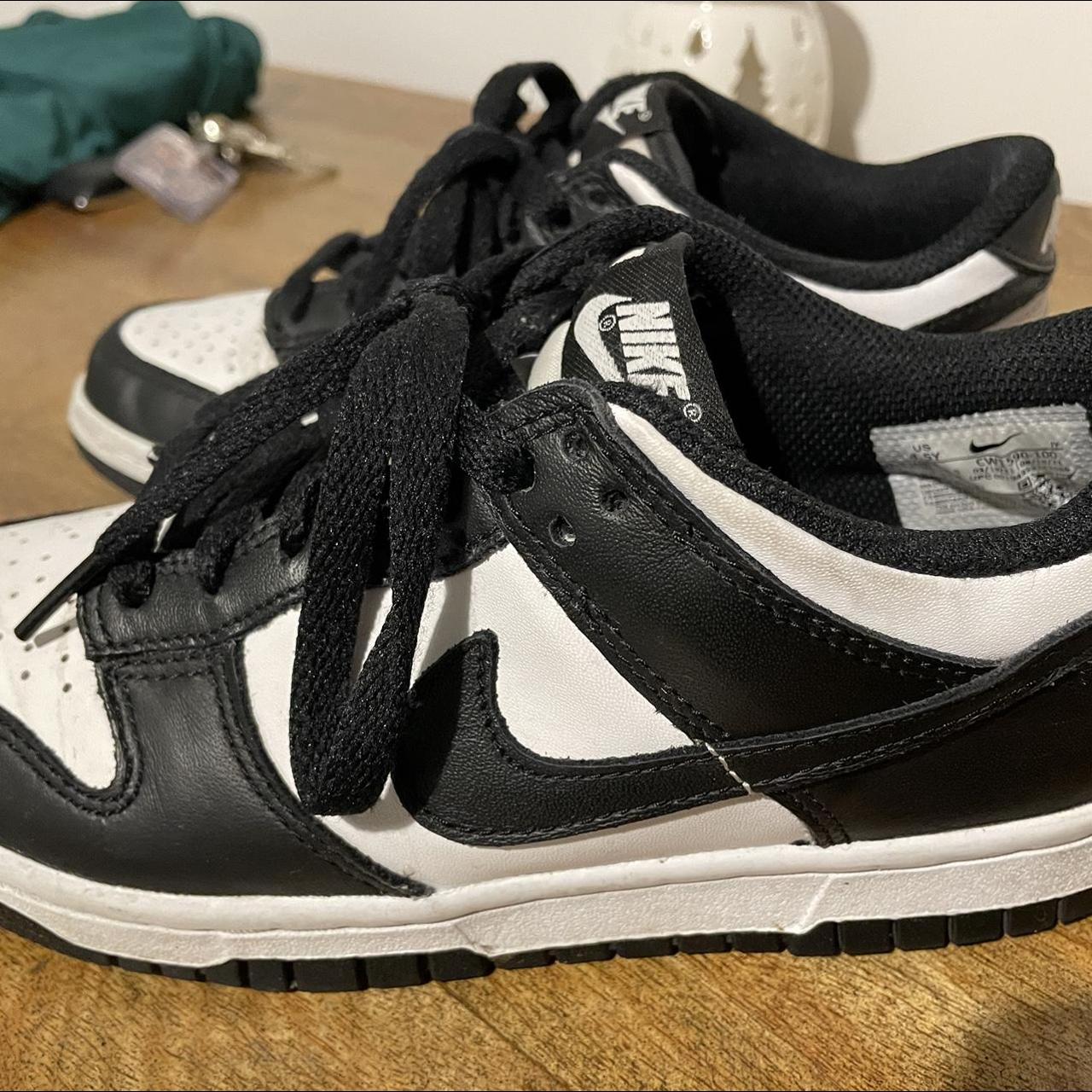 Nike dunk Panda dunk lows women’s shoe Size 4 Good... - Depop