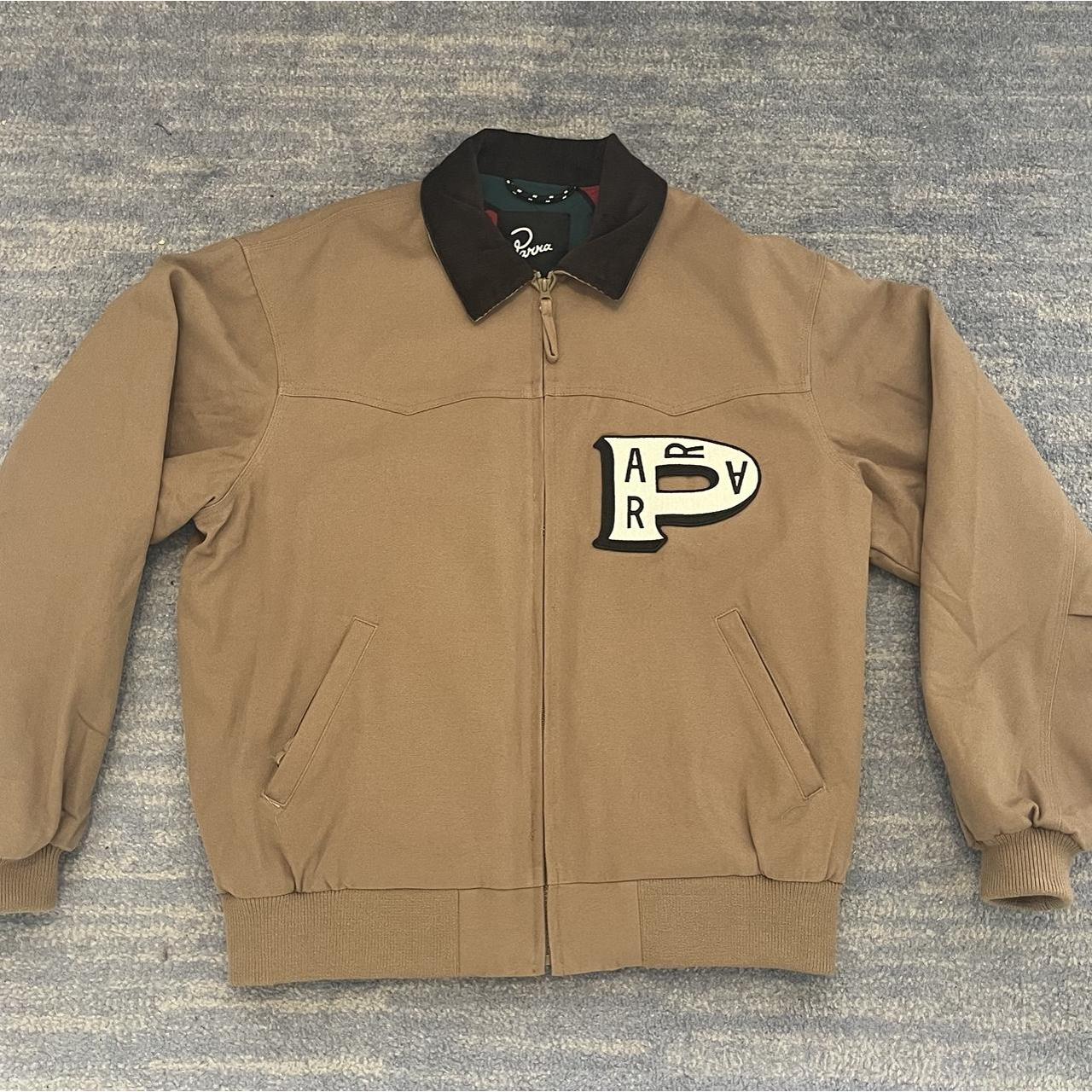 Parra Workers Jacket with Patch In excellent... - Depop
