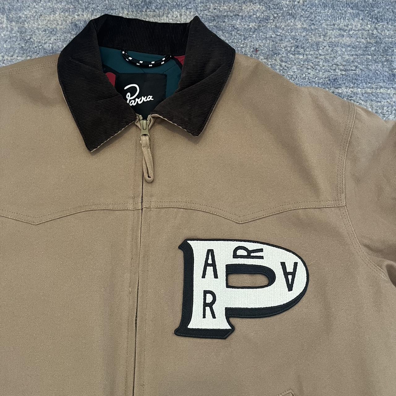 Parra Workers Jacket with Patch In excellent... - Depop