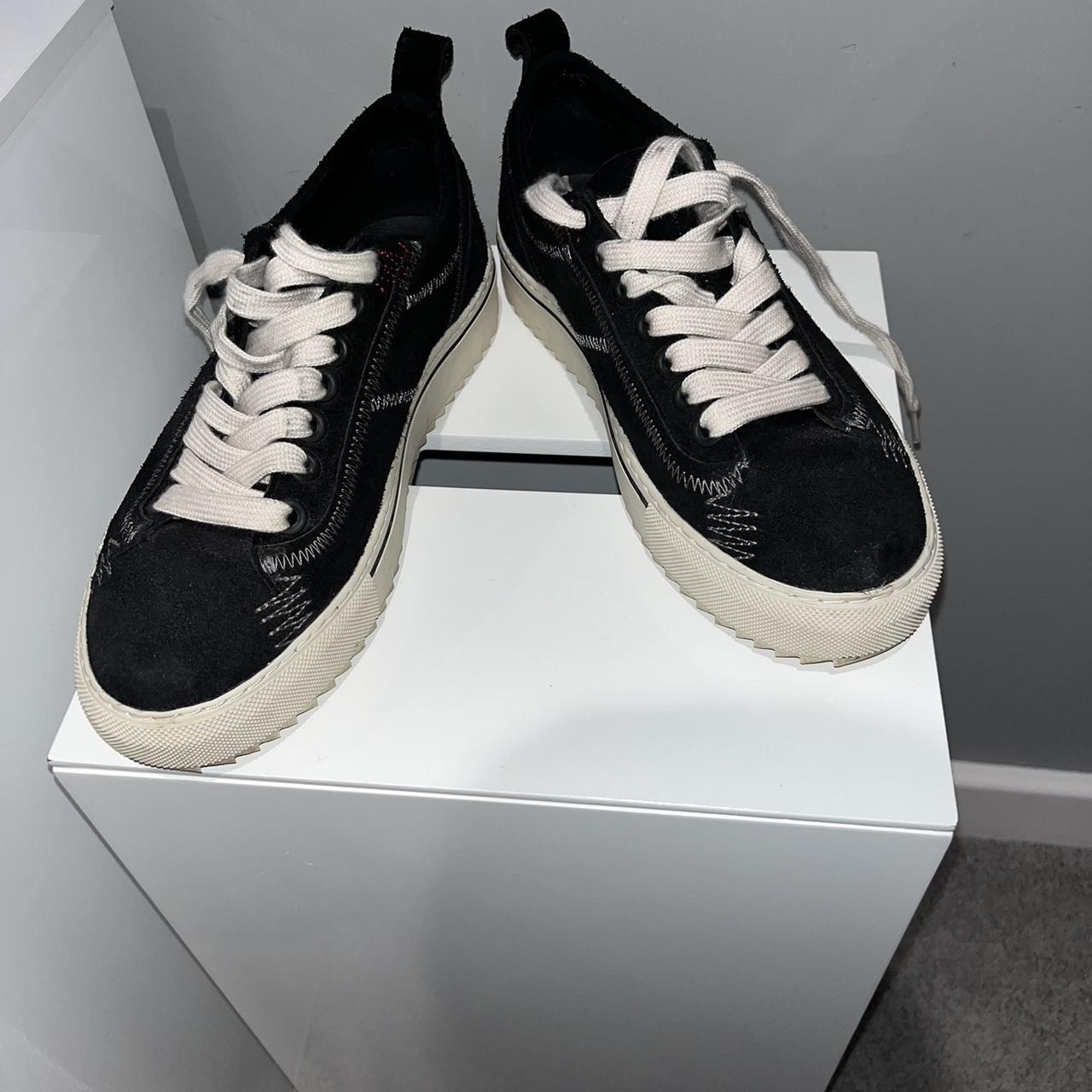 Represent Alpha Low trainers in black. Only worn... - Depop