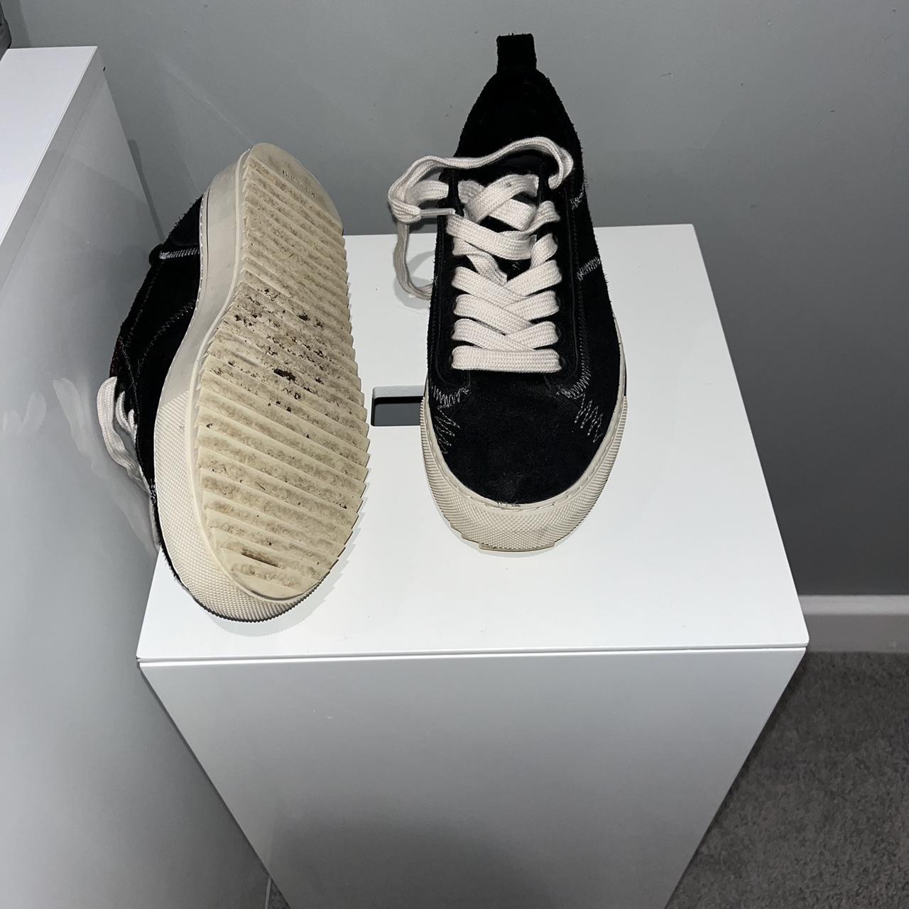 Represent Alpha Low trainers in black. Only worn... - Depop