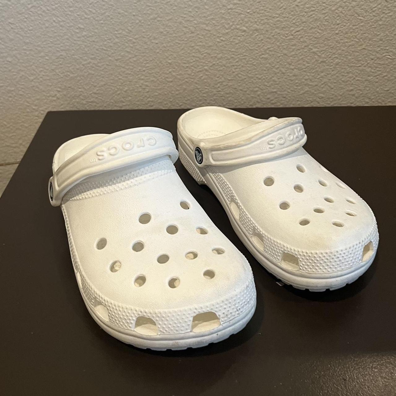 White crocs - Depop
