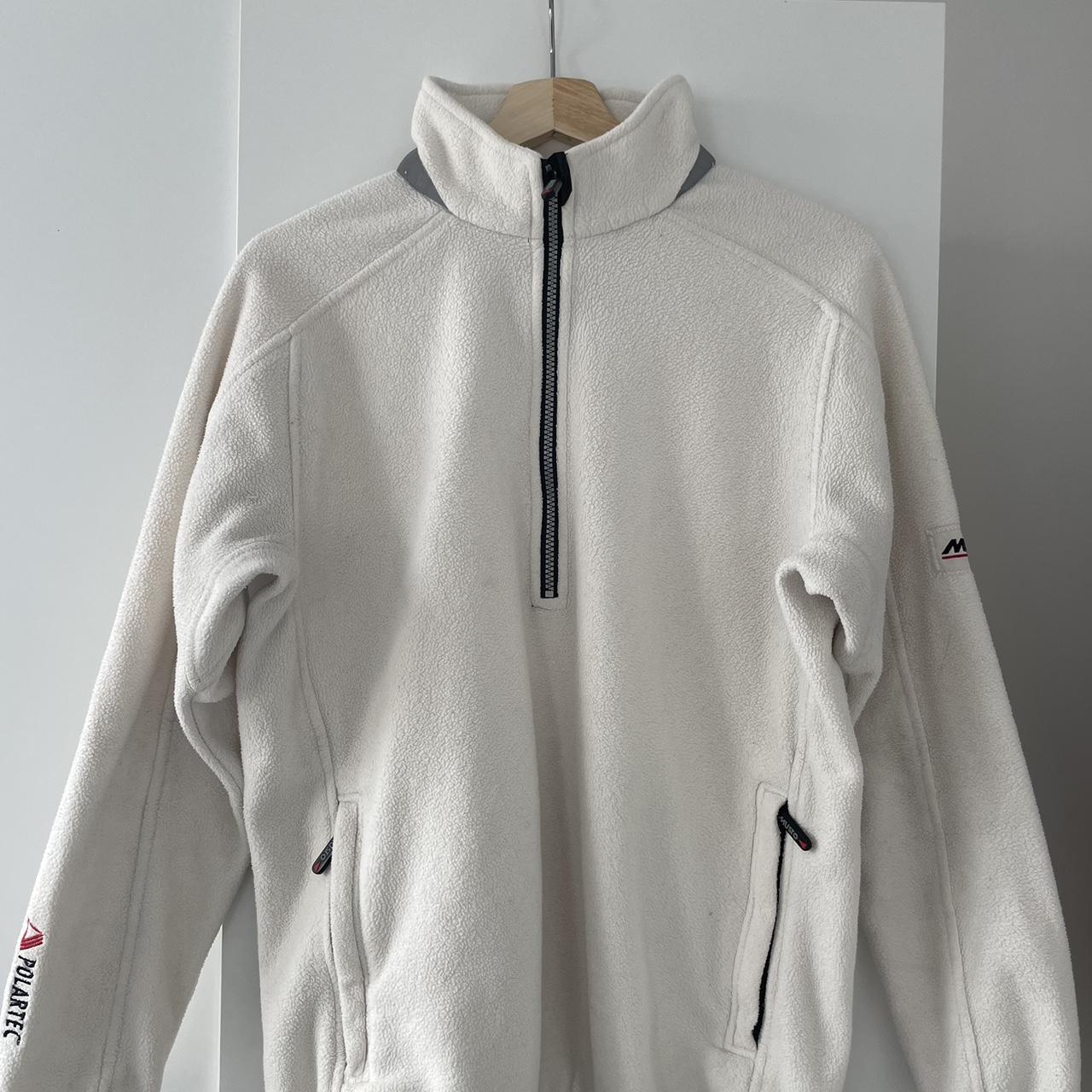 white cosy musto fleece, great condition and very... - Depop