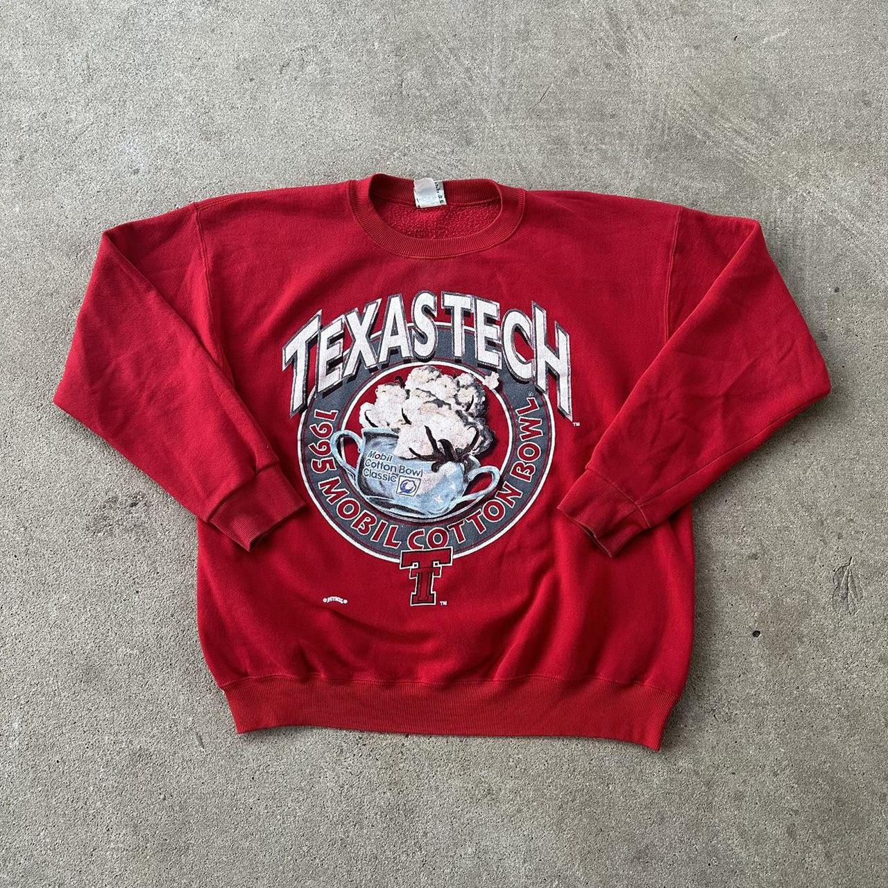 Vintage Texas Tech Cotton Bowl Sweatshirt Tagged L... - Depop