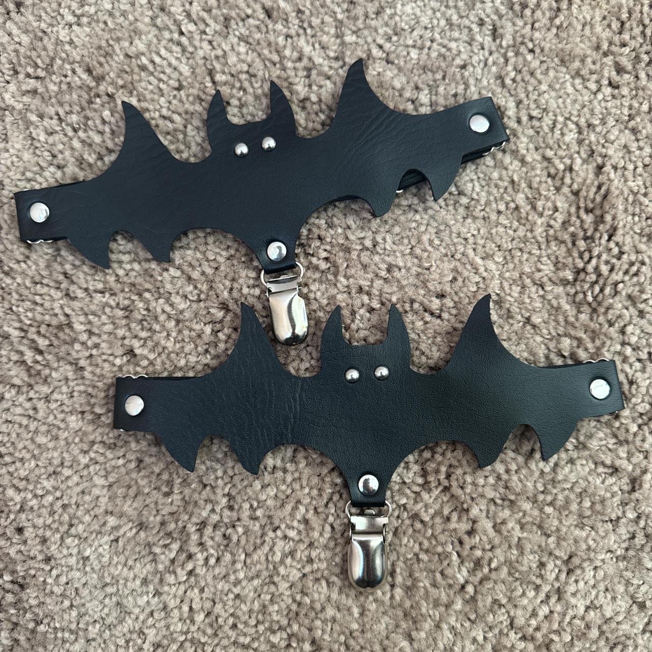 Black Bat garter set. Adjustable. Never worn. ... | Depop