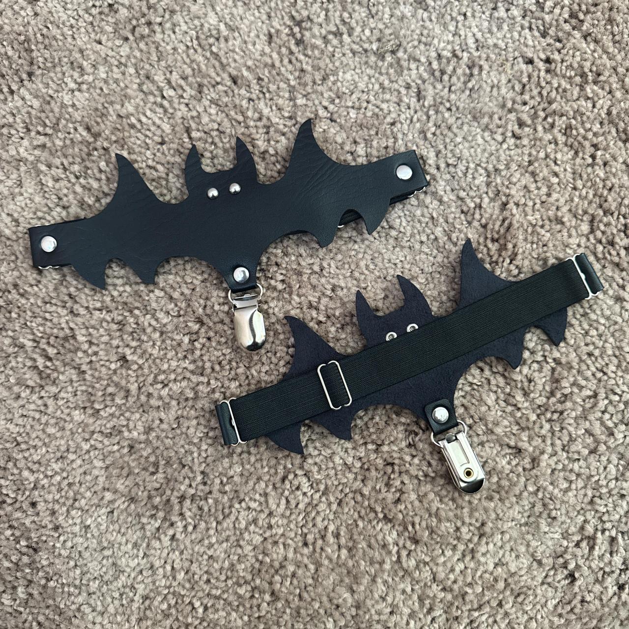 Black Bat garter set. Adjustable. Never worn. ... | Depop