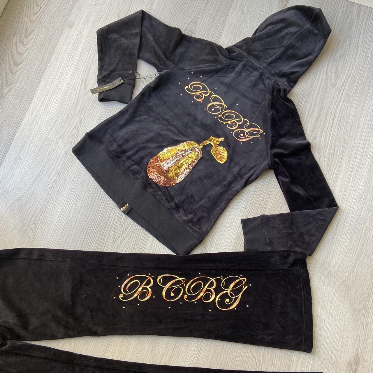 BCBG Tracksuit 2000’z Velour 2-Piece Set Brand... - Depop