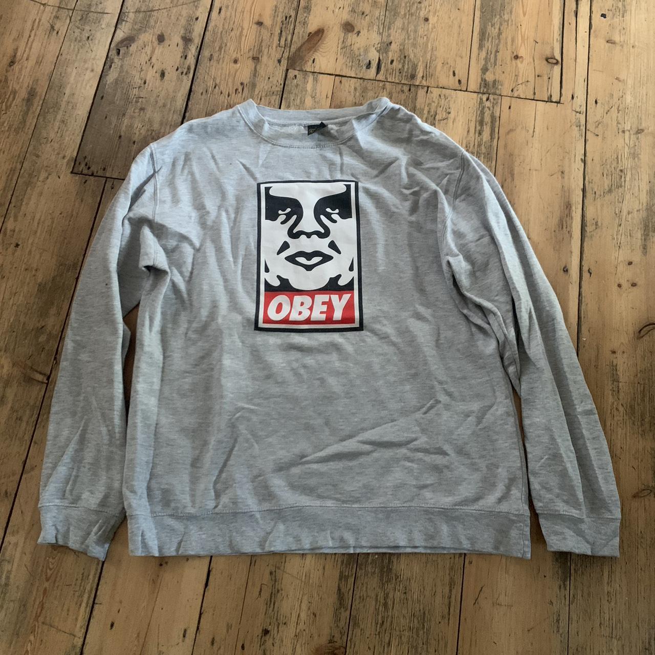 Obey jumper great condition and worn quite a bit,... - Depop