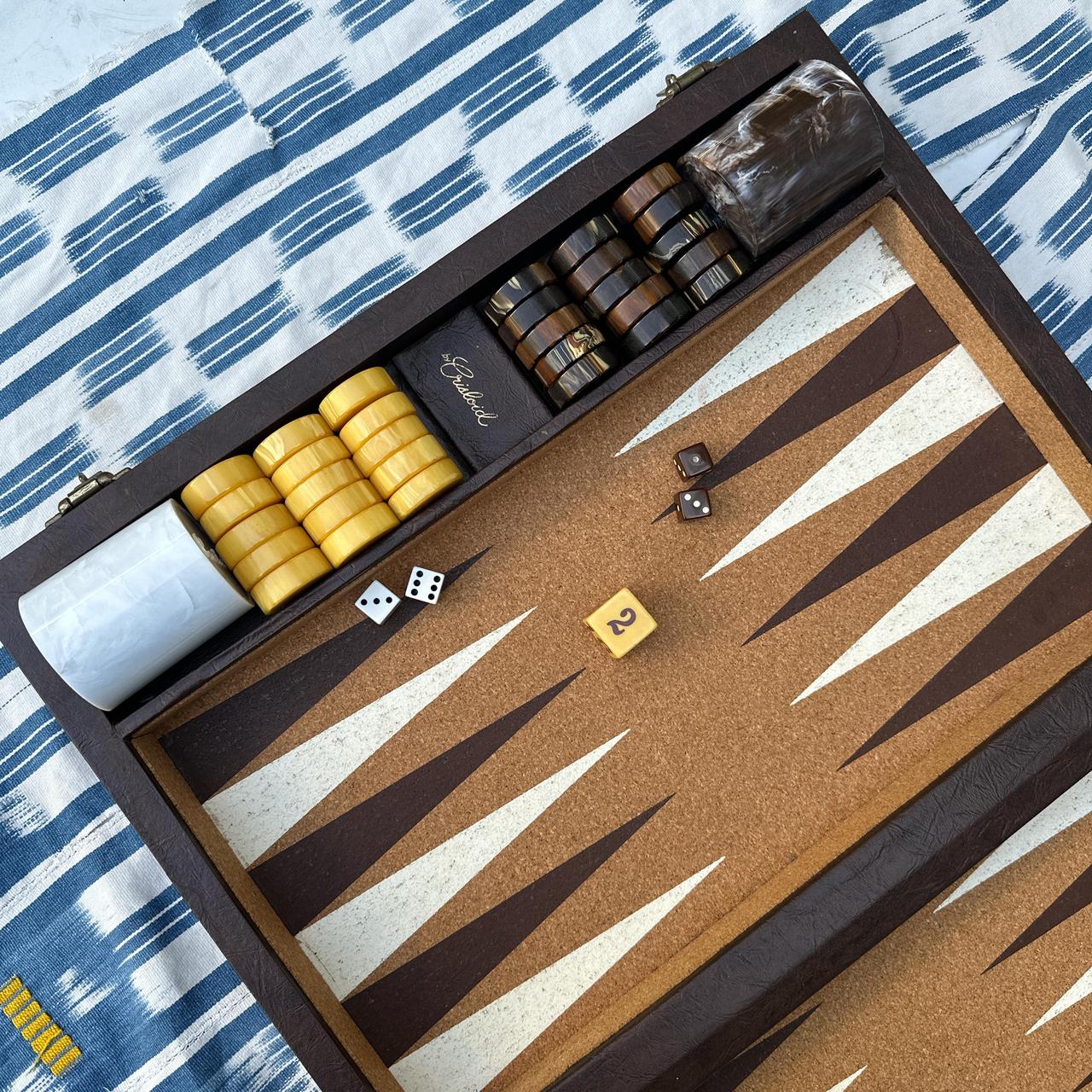 Vintage Crisloid backgammon board. Bakelite... - Depop