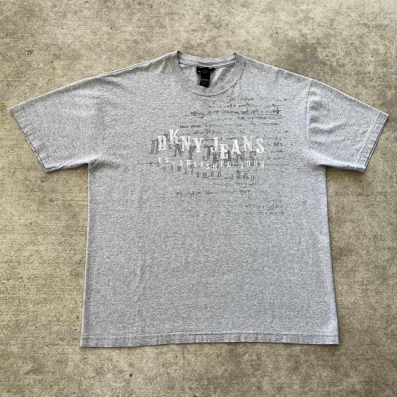 Vintage Y2K DKNY Semetery core t shirt 2000s... - Depop