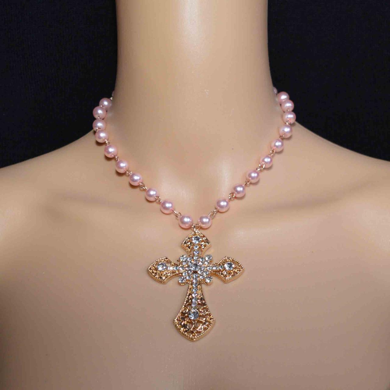 Women's Pink and Gold Jewellery | Depop