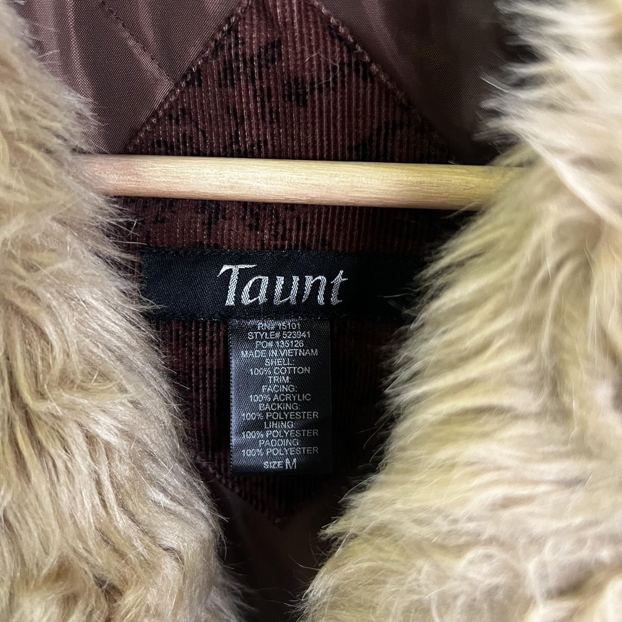 Vintage Y2K Taunt Corduroy Penny Lane Fur Trim... - Depop