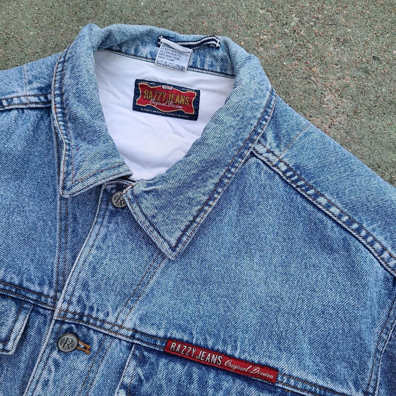 Vintage Razzy Jeans Denim Jacket size XLARGE - Depop