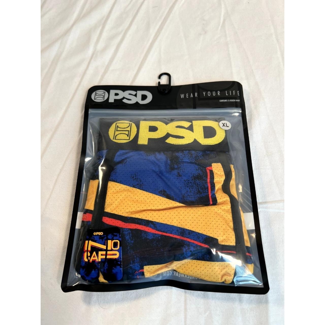 PSD Underwear Men's Blue and Yellow Boxers-and-briefs | Depop