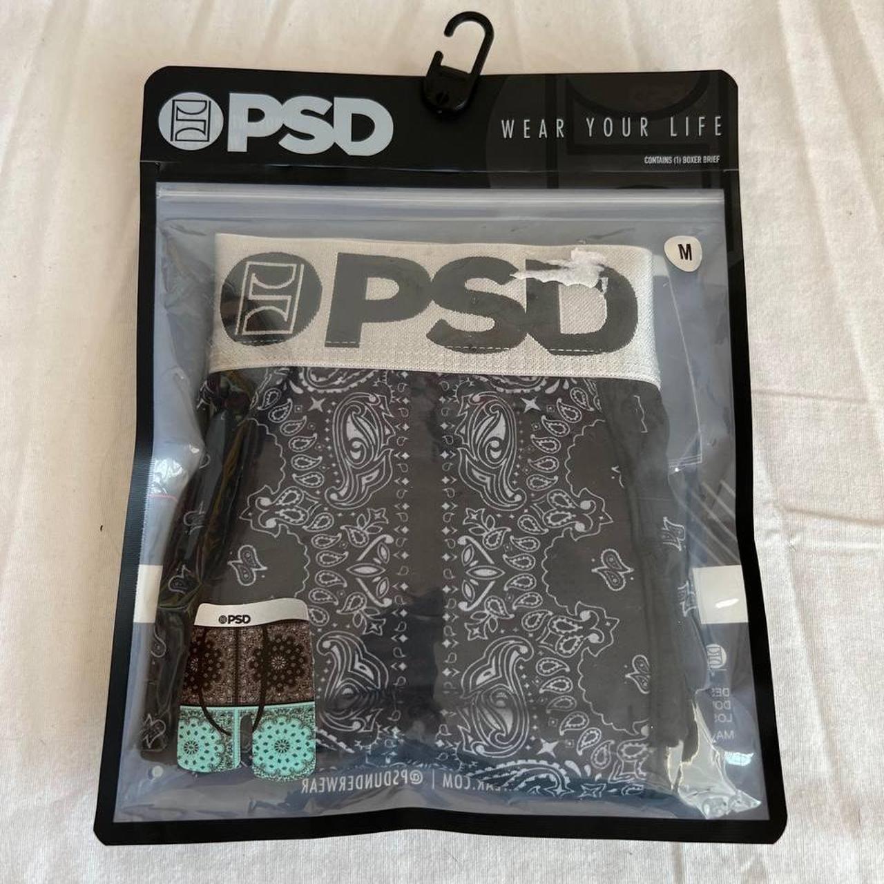 PSD Underwear Men's Blue and Black Boxers-and-briefs | Depop