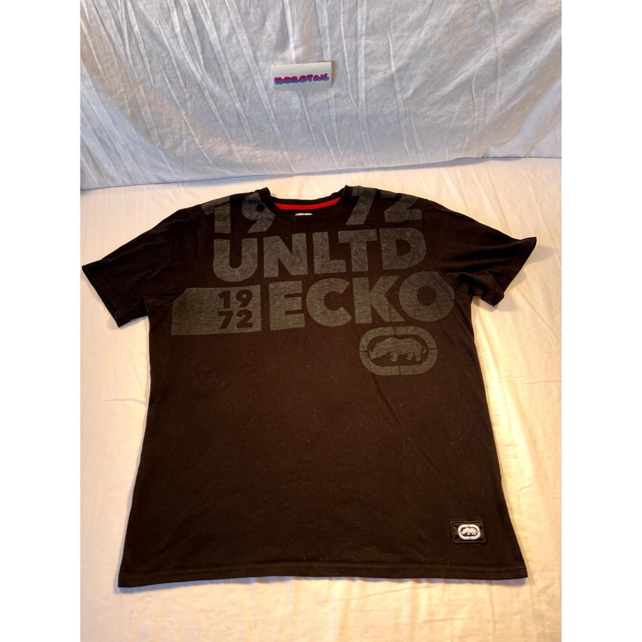 Ecko Unlimited Graphic -Shirt Size: Large Mens Pit... - Depop