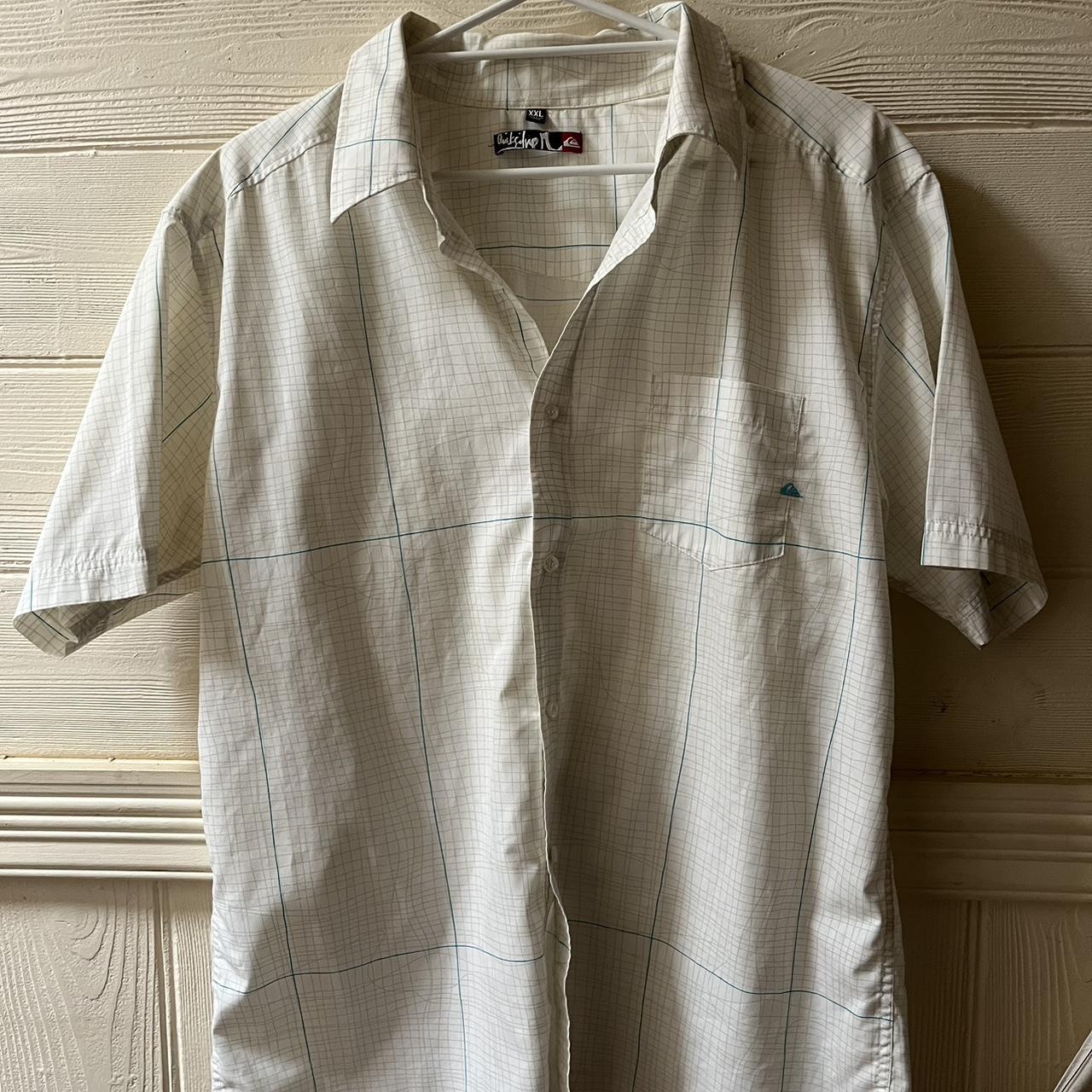 vintage quicksilver button up perfect condition size... - Depop