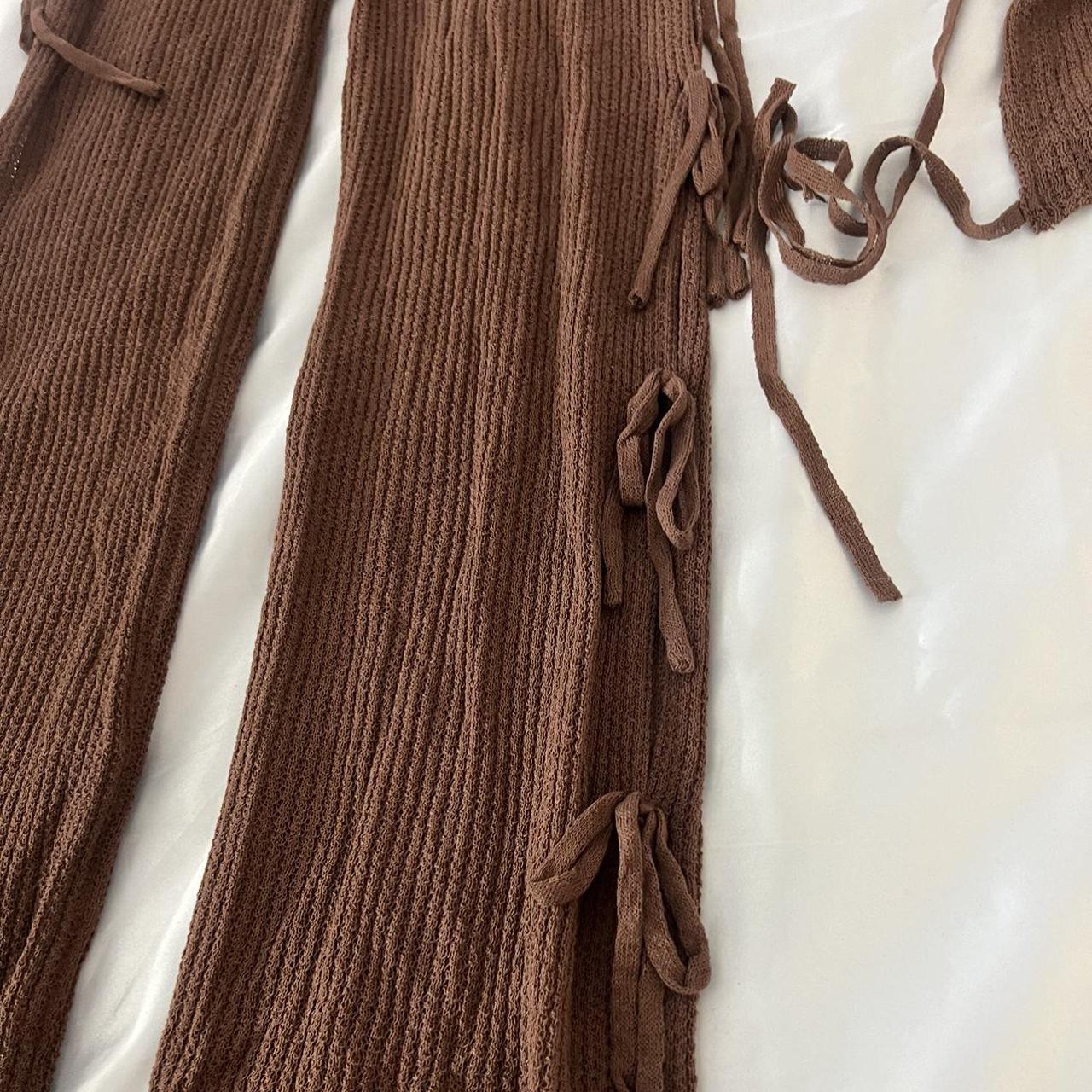 White Fox Beach Two Piece Tied Set The top cuts... - Depop