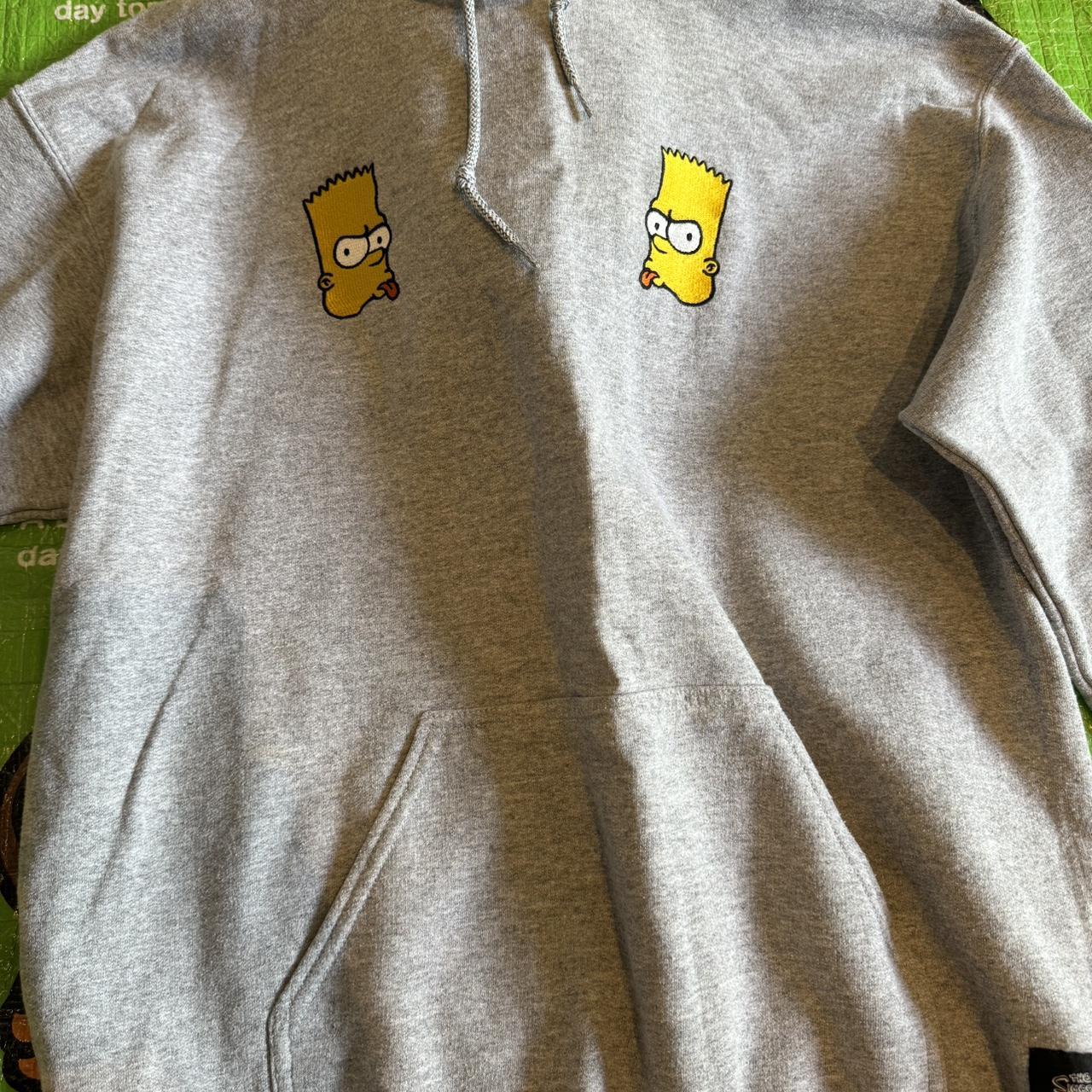 ATMOS LABS X Simpsons Grey Bart jumper 8/10... | Depop