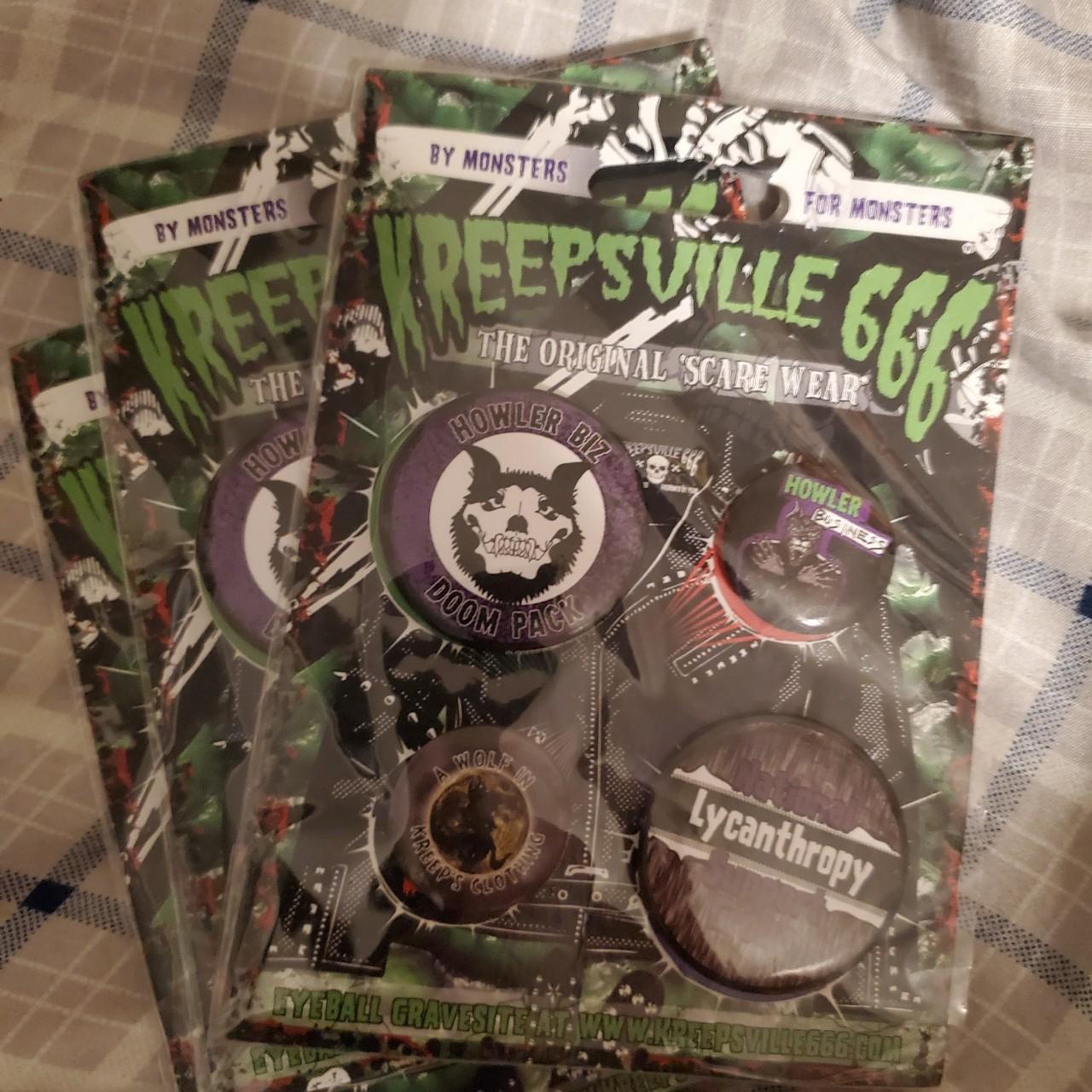 KREEPSVILLE 666 werewolf - pins, button... | Depop