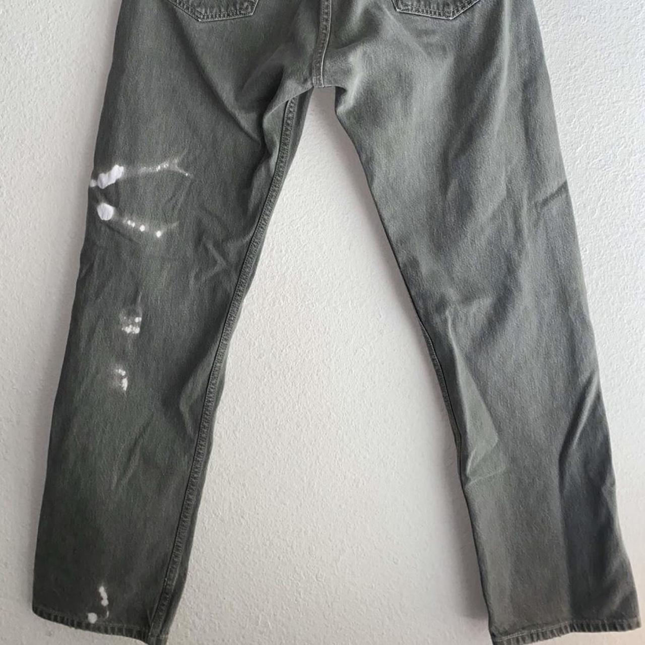 Levi’s 501 olive & bleach dye 36x36 - Depop