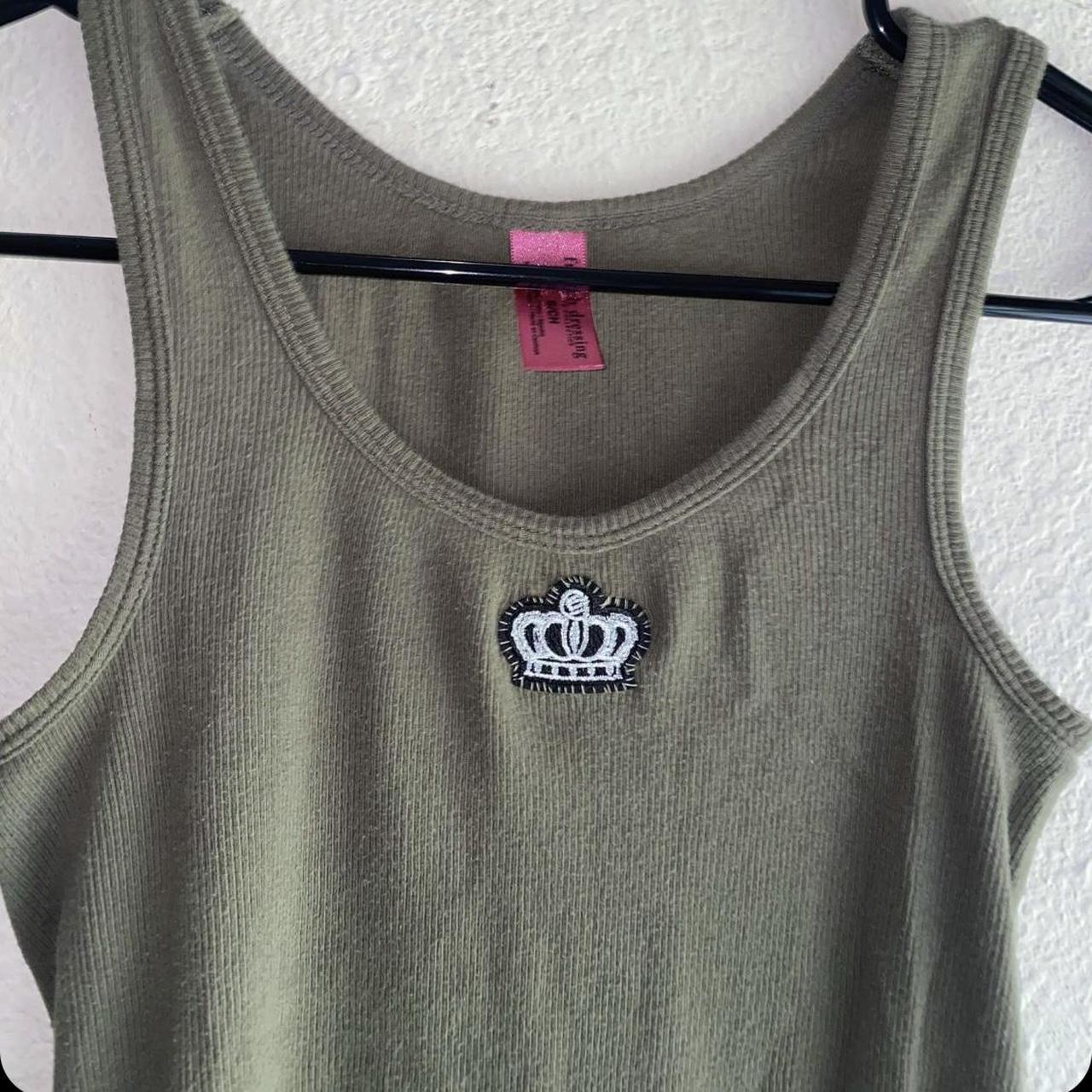 Embroidered crown tank Ribbed 100% cotton I added... - Depop