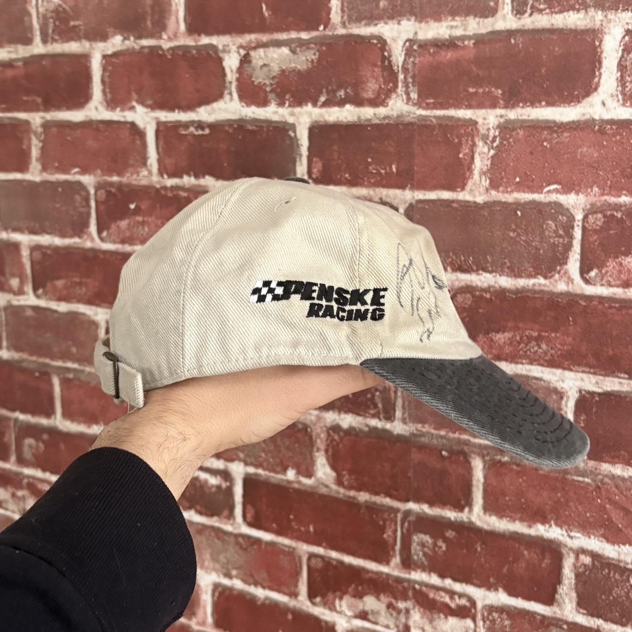 Vintage racing hat with signatures - baseball... | Depop