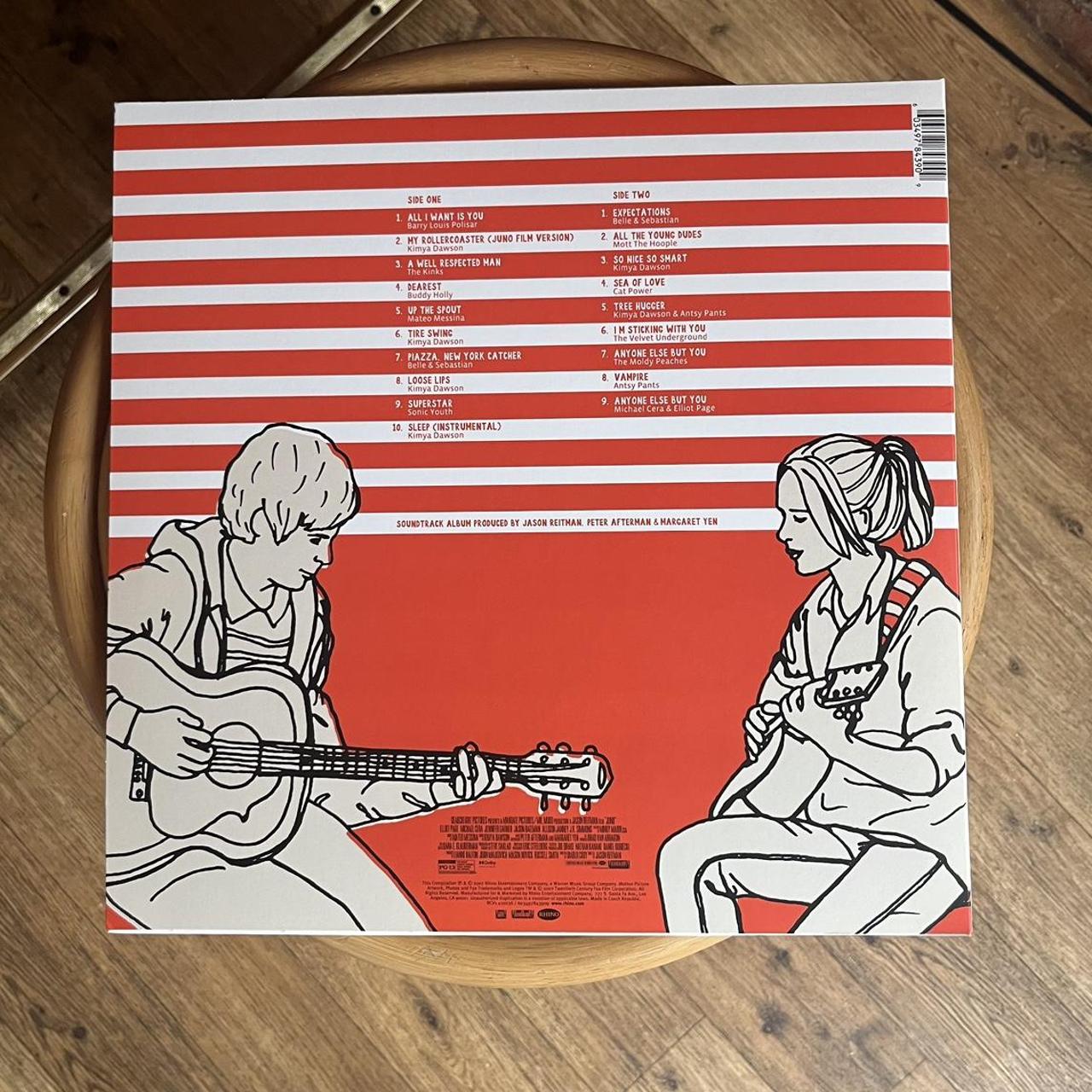 juno soundtrack vinyl on beautiful vibrant green... - Depop