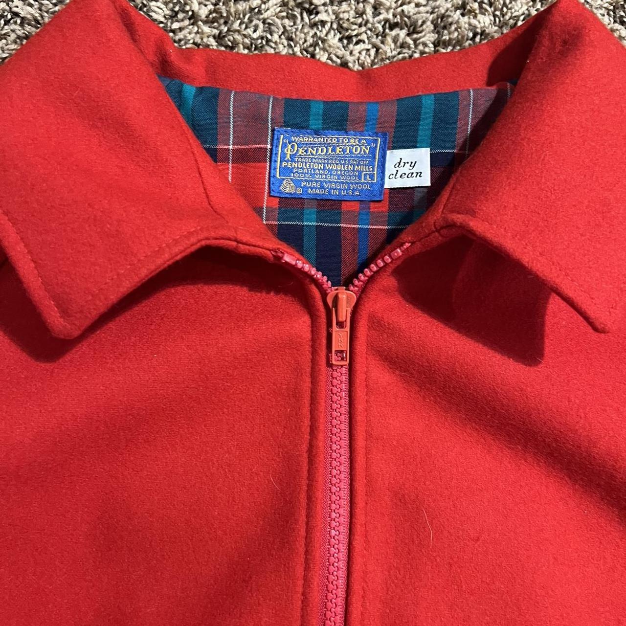 Vintage 1980s Pendleton zip up jacket Sz L (Vintage... - Depop