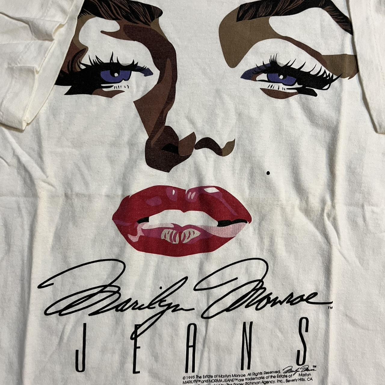 Vintage 1990s Marilyn Monroe jeans essential t shirt... - Depop