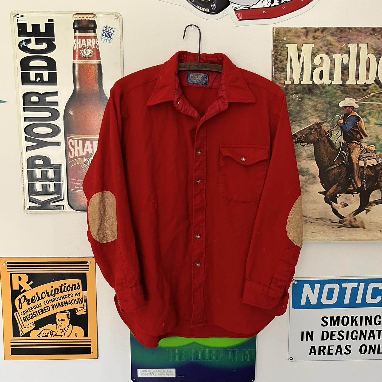 Pendleton Men's Red T-shirt | Depop