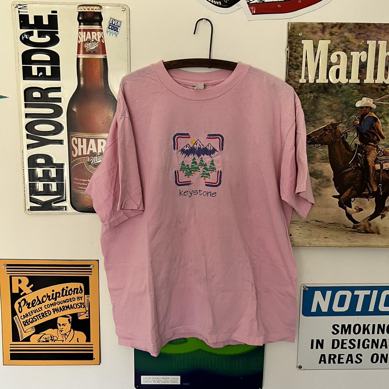 American Vintage Women's Pink T-shirt | Depop