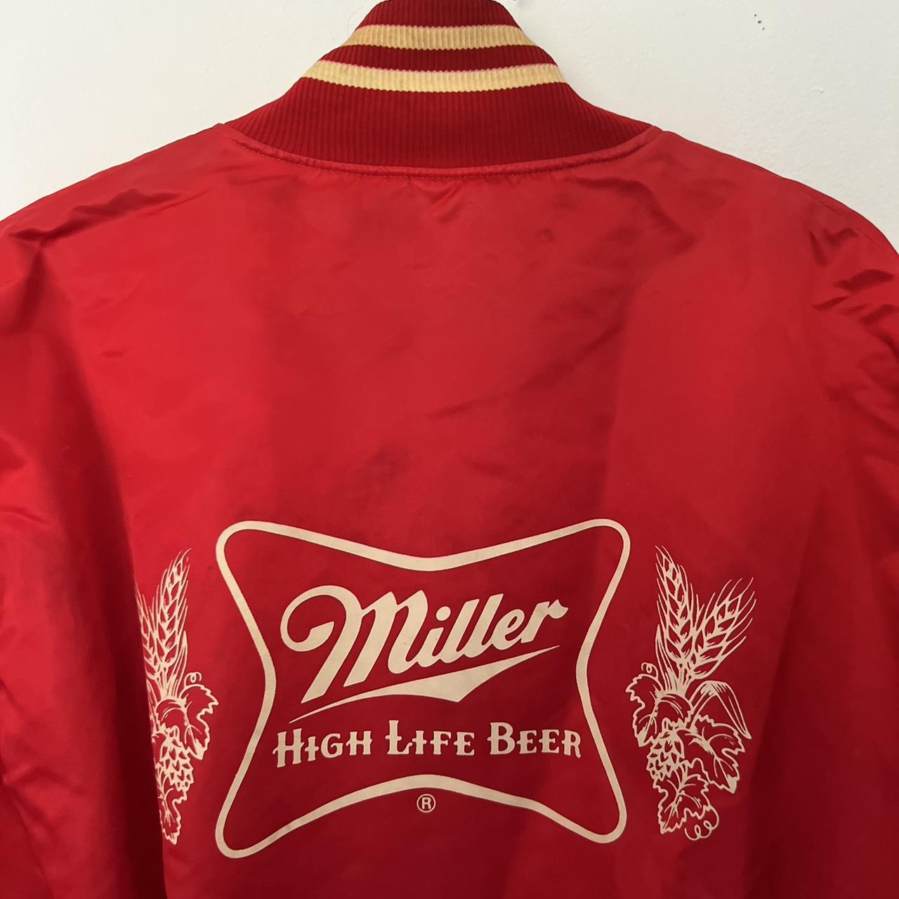 Vintage 1980s Miller lite essential beer promo satin... - Depop