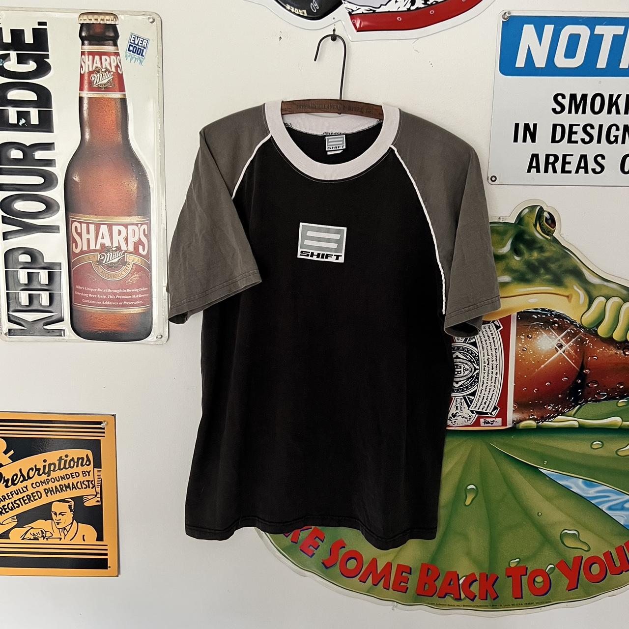 Vintage 1990s shift motocross essential racing t... - Depop