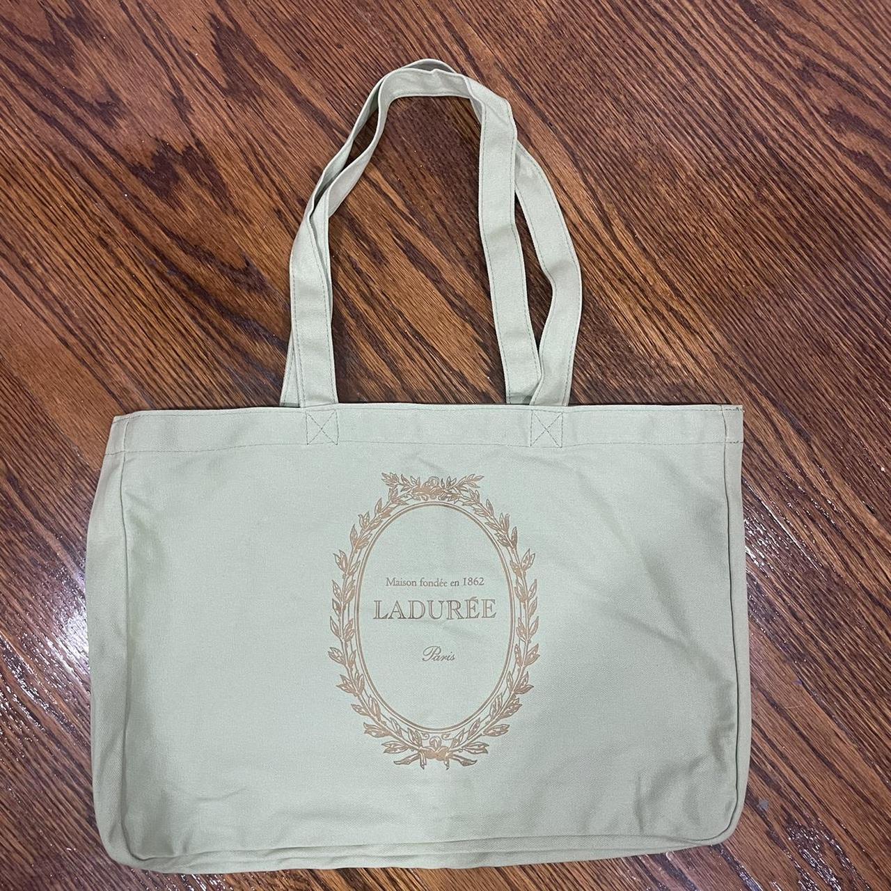 Laduree Green tote bag Y2K 2000s New York... - Depop