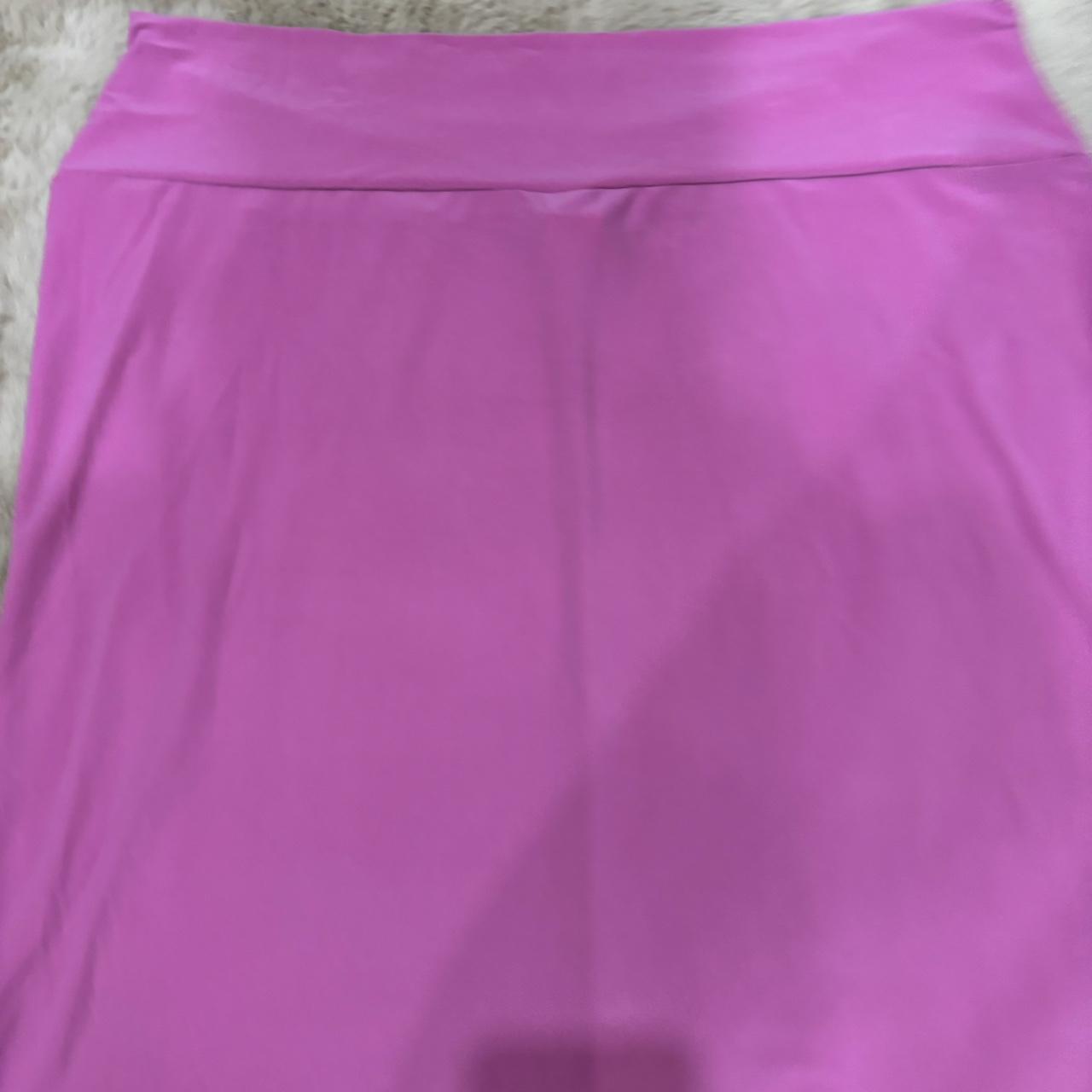 Plus Size Pink Skirt Straight Fit Stretchy Depop