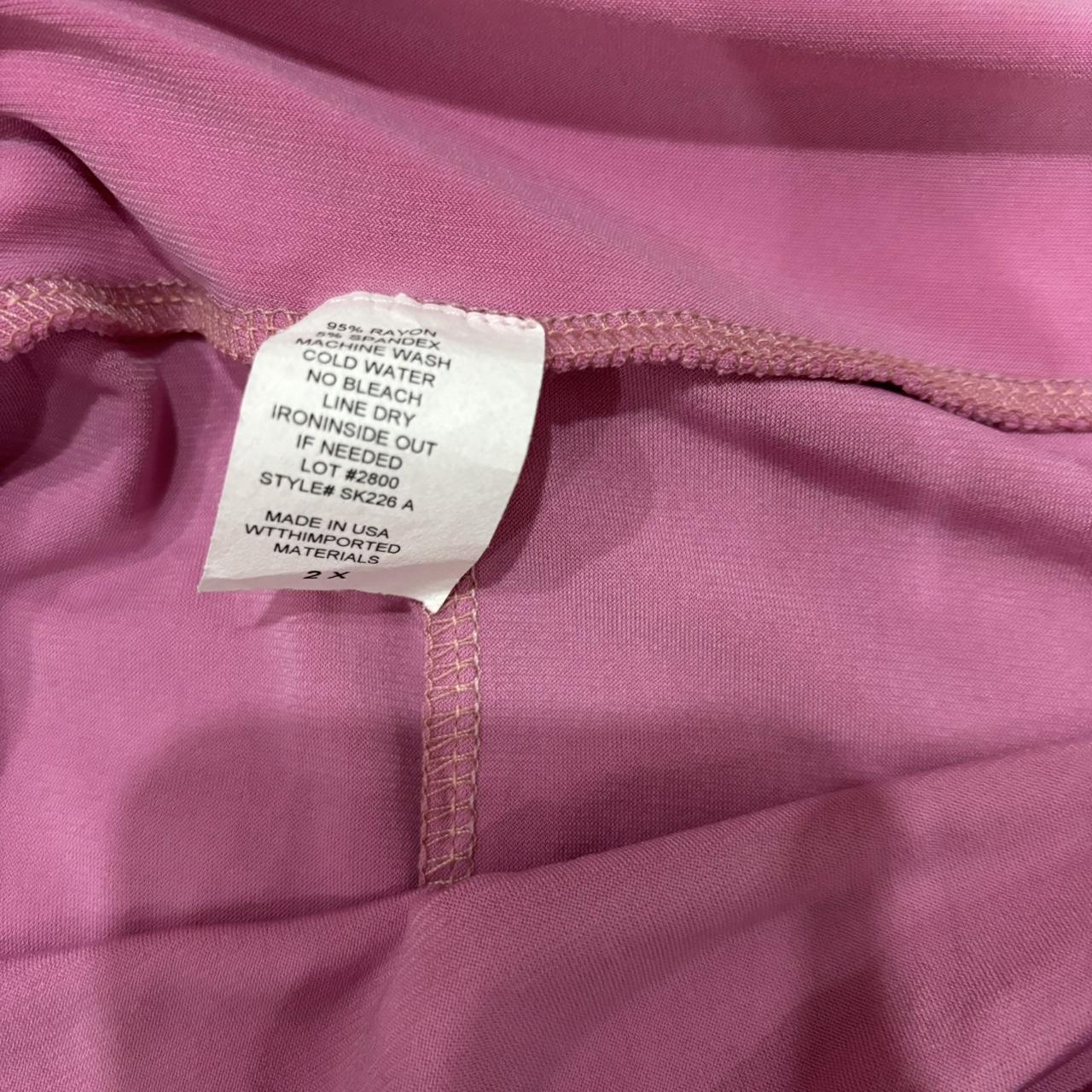 Plus Size Pink Skirt Straight Fit Stretchy Depop