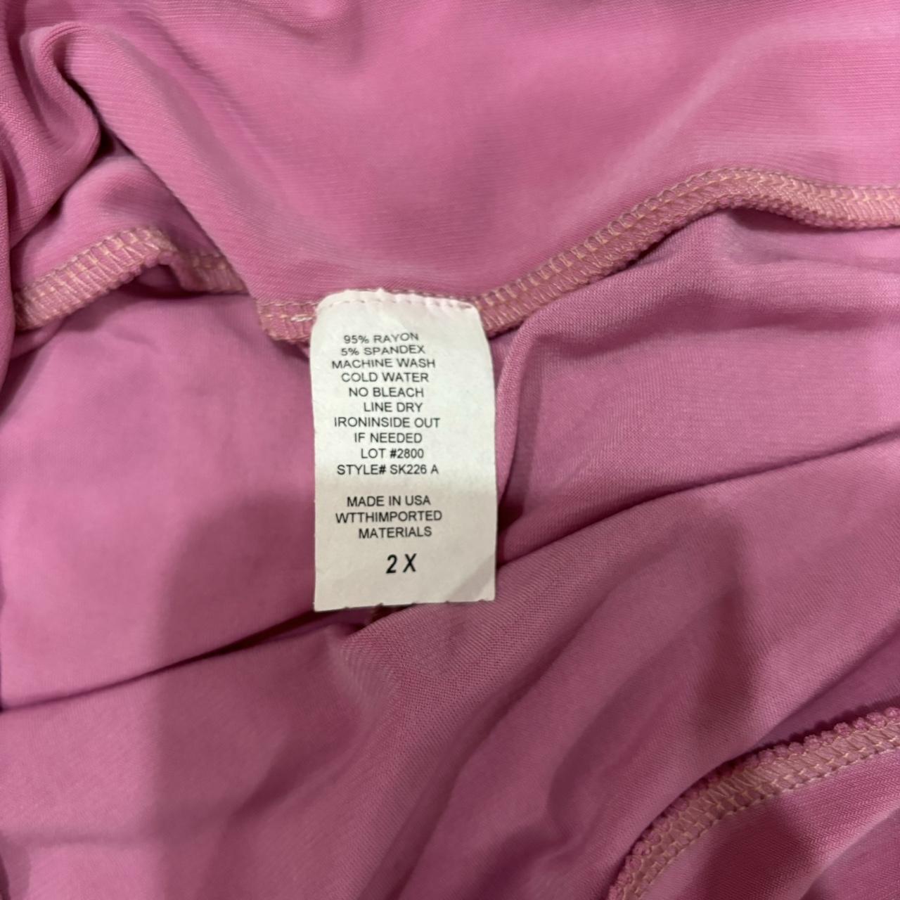 Plus Size Pink Skirt Straight Fit Stretchy Depop