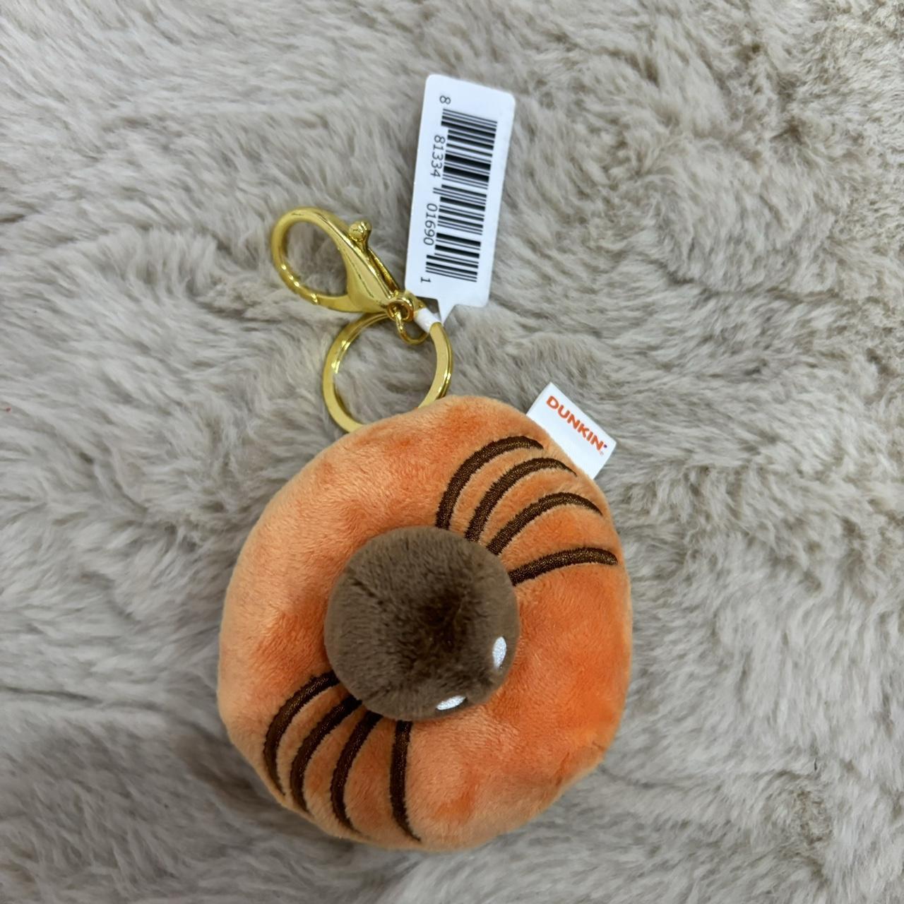 Dunkin’ Donuts spider plush keychain orange color... - Depop