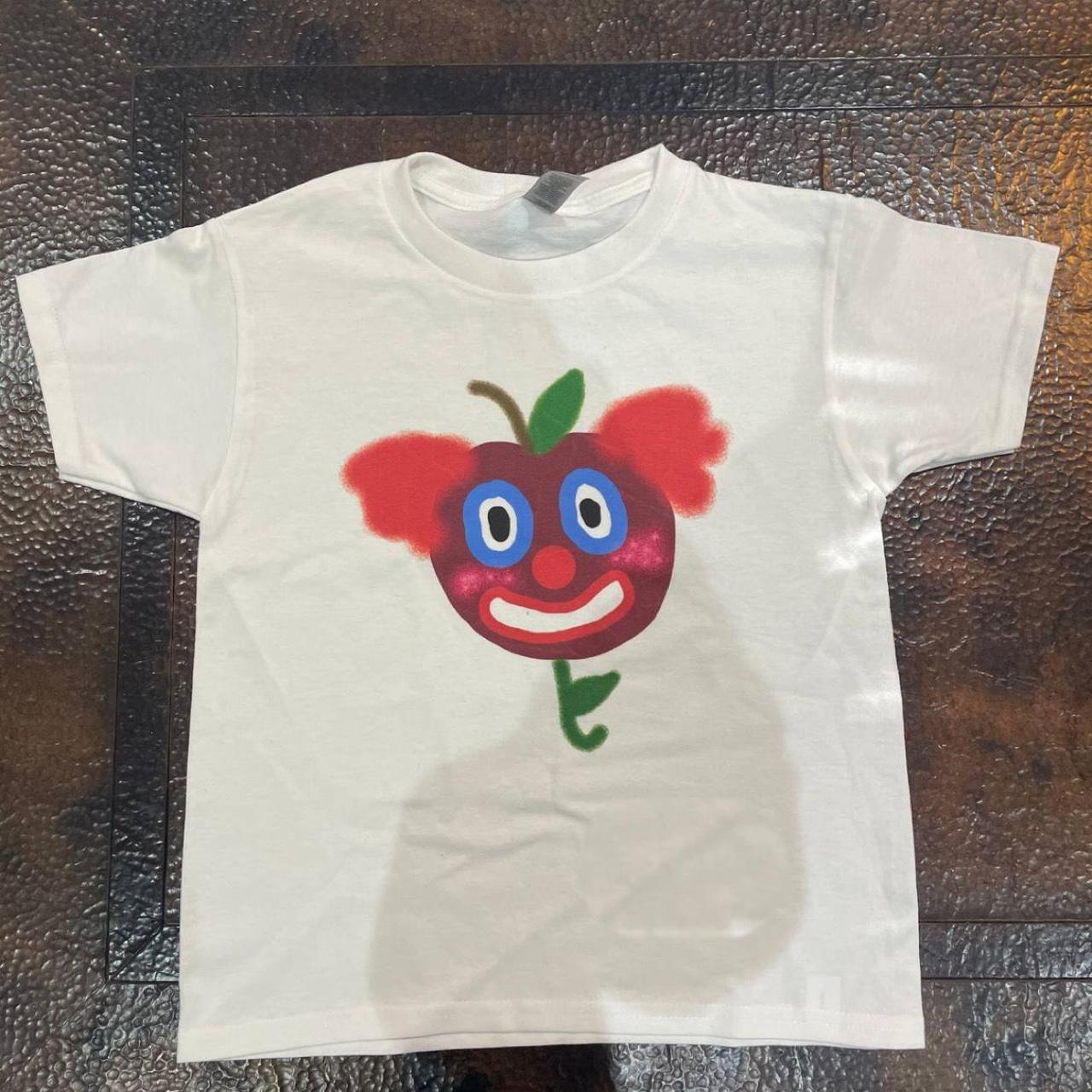 Nyc clown in apple form with leaf on head and stem... - Depop