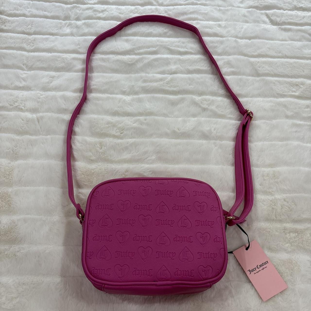 Juicy Couture hot pink crossbody bag with embedded... - Depop