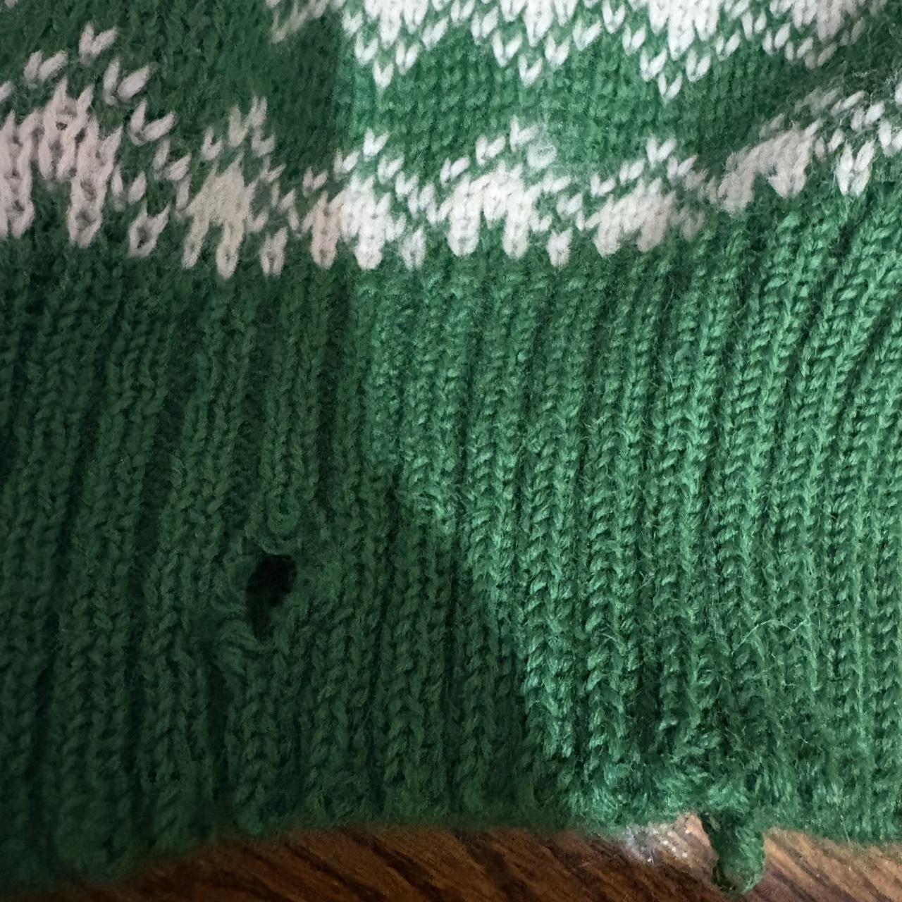 Blarney castle shamrock vintage knitwear sweater... | Depop