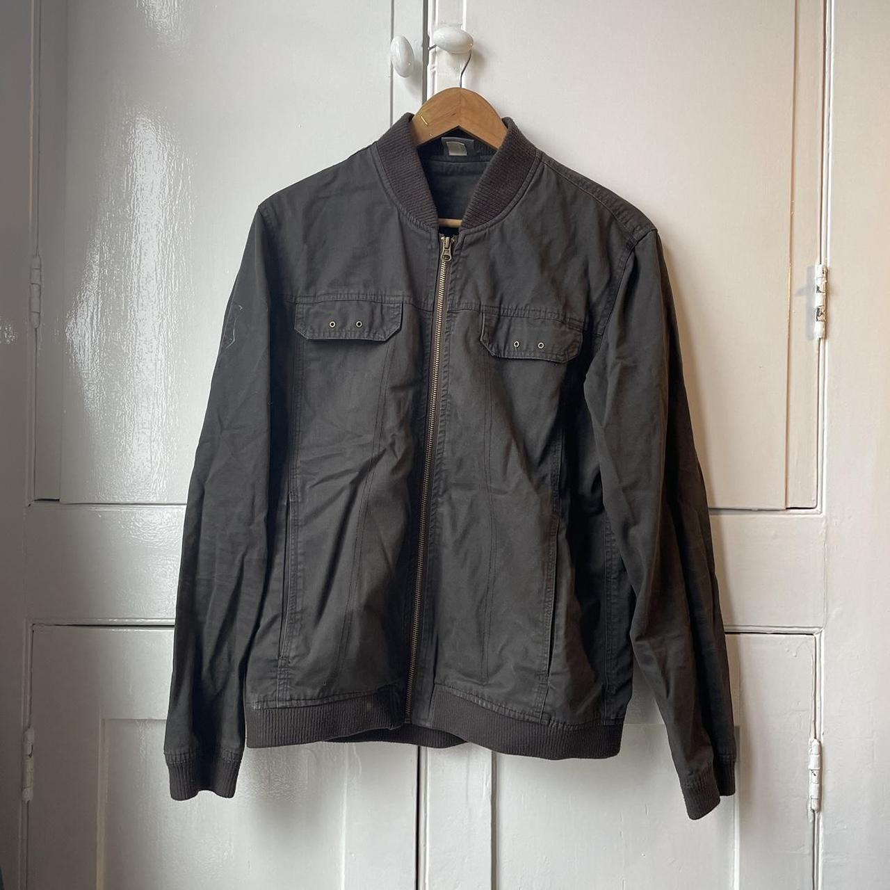 Umbro/Man City brown bomber jacket. Man City logo... - Depop